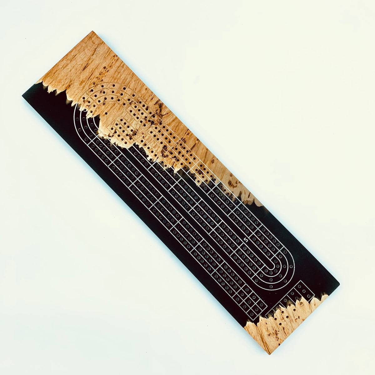 BURL + black cribbage board – Maple Leaf Wood Co